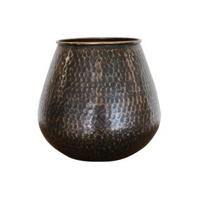 Beaten Bronze/Brass Planter – Ali Withers Designs